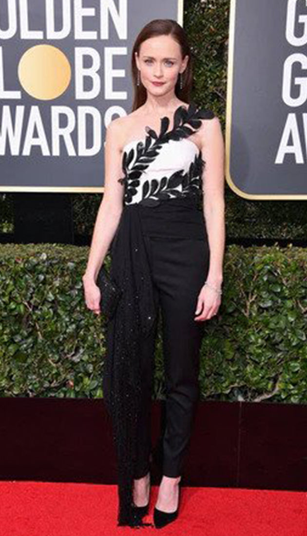 Alexis Bledel wore our Black Crystal Clutch on the Red Carpet. – Onna Ehrlich